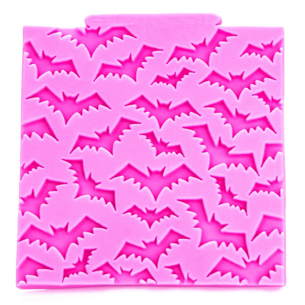 3D fondant cake silicone mold Halloween bats shaped